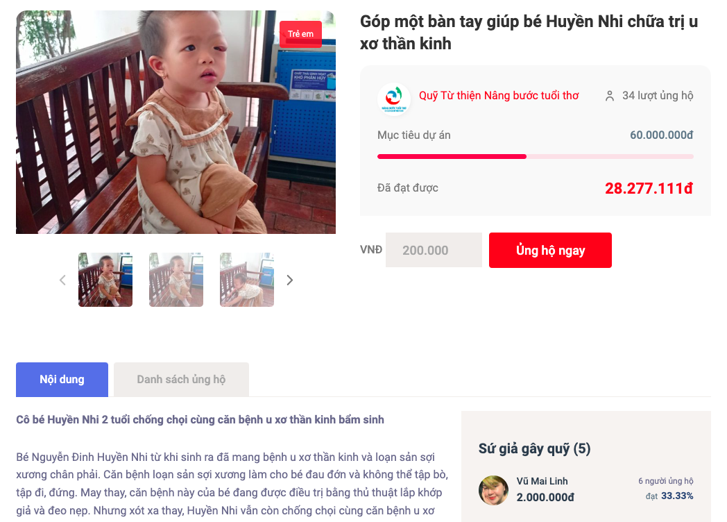 Ủng hộ cho GiveNow.vn - GiveNow